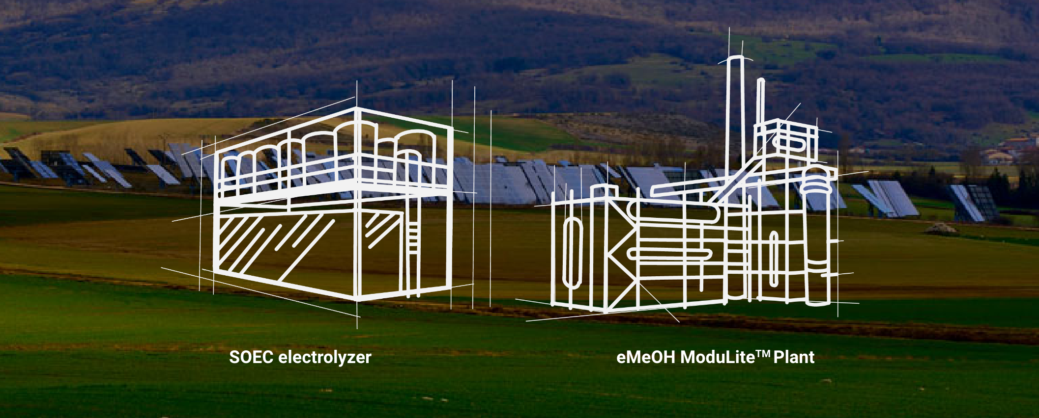 Green Methanol | Modular eMethanol plants for power-to-X projects | Solutions | Topsoe